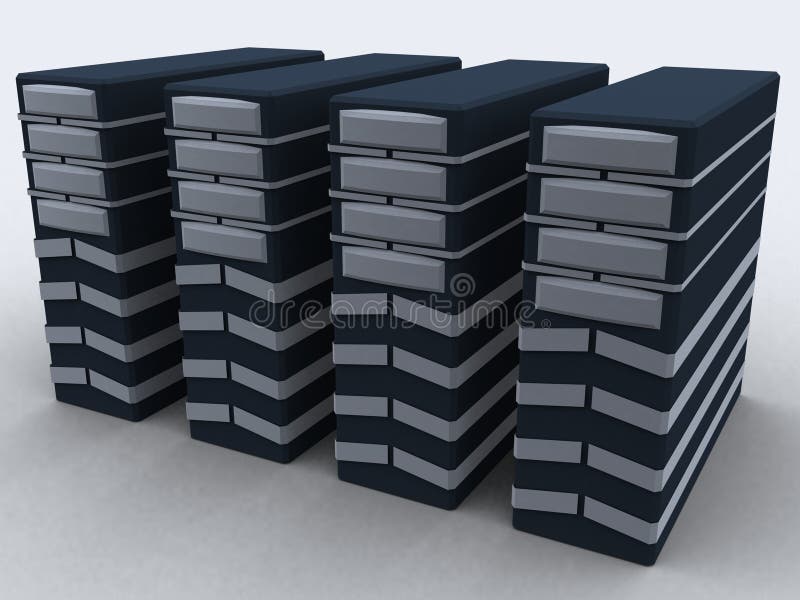 Group of pc stock illustration. Illustration of system - 411592