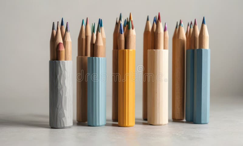 A Group of Pencils are in a Container, with Some of the Pencils Being ...