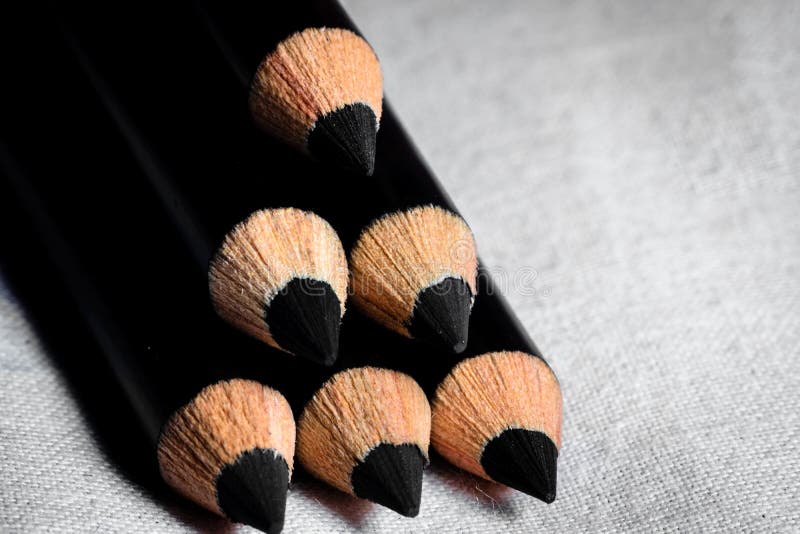 A Group of Pencils are Kept One Over Another To Make the Shape of a ...