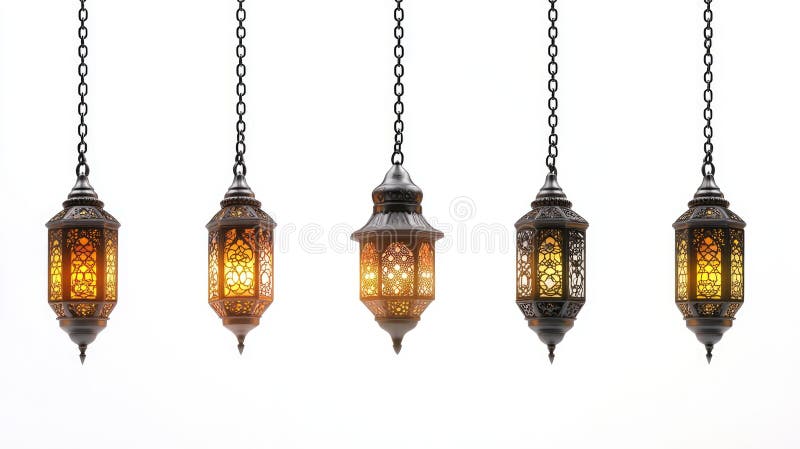 A Group of Pendant Lights Hanging from the Ceiling, Providing Soft ...