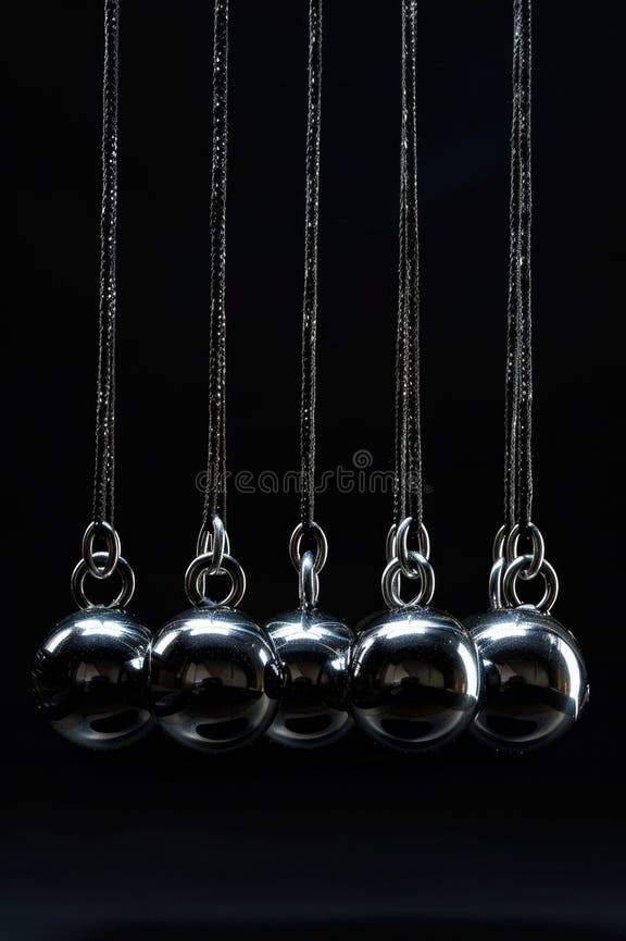 Group of Pendulums Hanging from a Chain. Suitable for Physics and ...