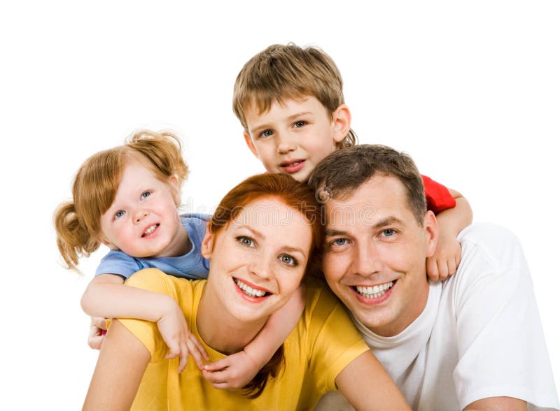 Happy family stock photo. Image of portrait, caucasian - 13942150