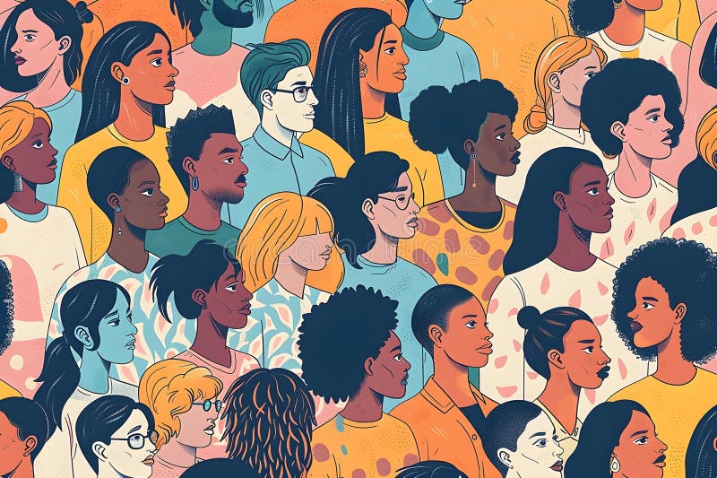 A Group of People of All Ages and Abilities Participating Stock ...