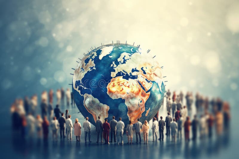 Human Chain Around Earth Stock Illustrations – 147 Human Chain Around ...
