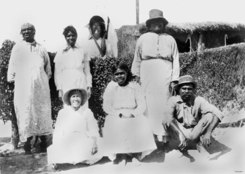 Group Of People In The Bedourie District Picture. Image: 222450255