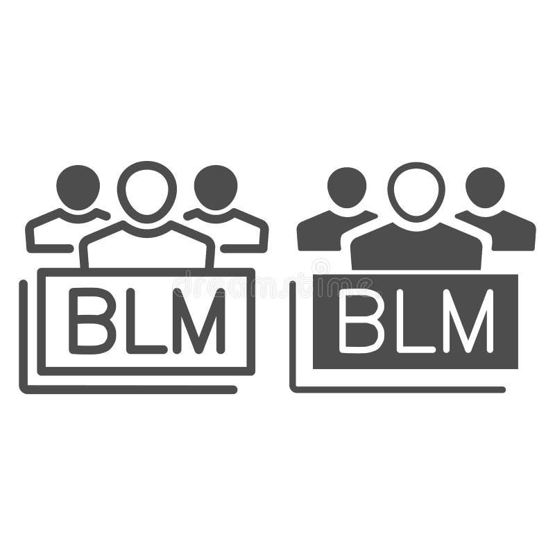 Blm Icon Outline Stock Illustrations – 84 Blm Icon Outline Stock ...