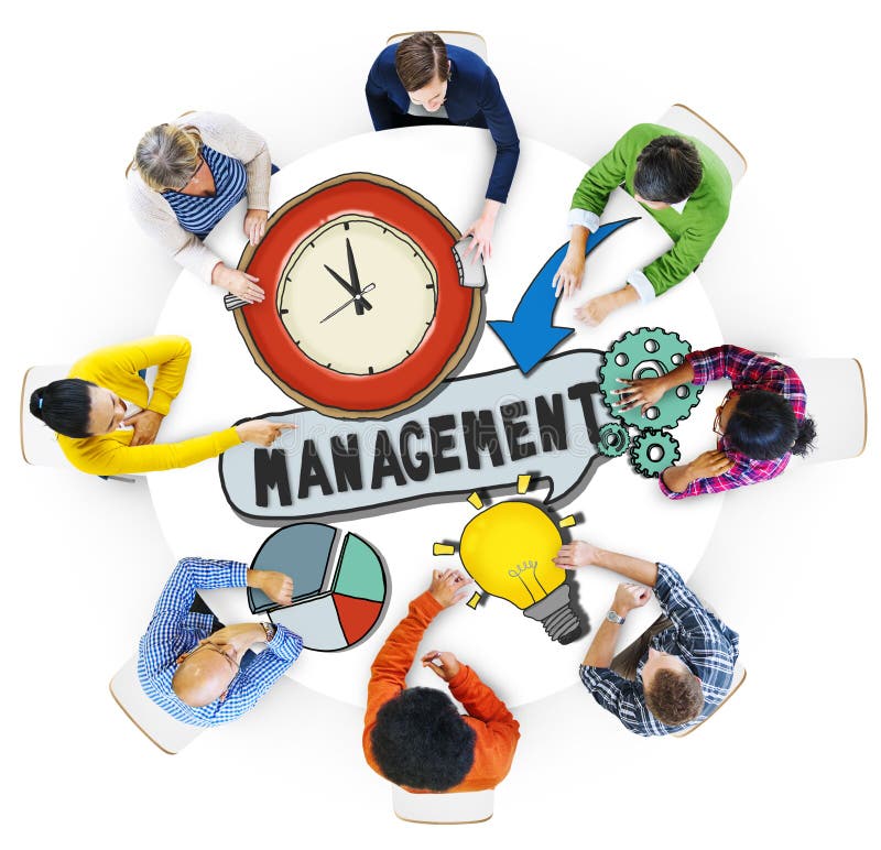 Group of People Brainstorming about Management Stock Image - Image of ...