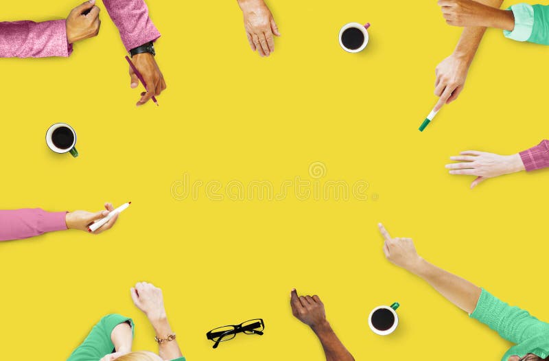 Group of People Brainstorming Meeting Discussion Concept Stock Photo ...