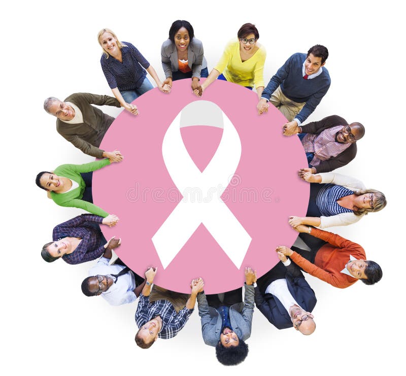 Group of People and Breast Cancer Concept Stock Photo - Image of health ...