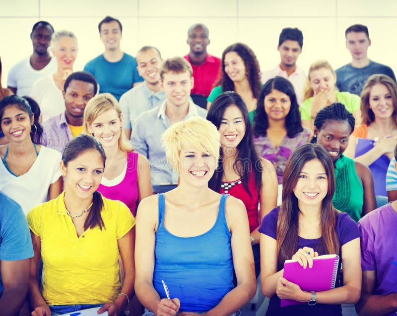 Group People Casual Learning Lecture Notes Cheerful Concept Stock Image ...