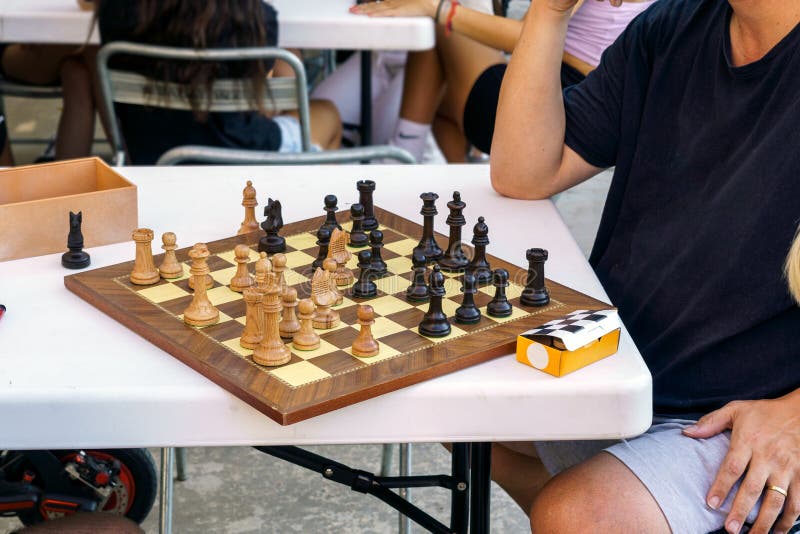Group of People Celebrating a Chess Tournament in the Park Stock Image ...
