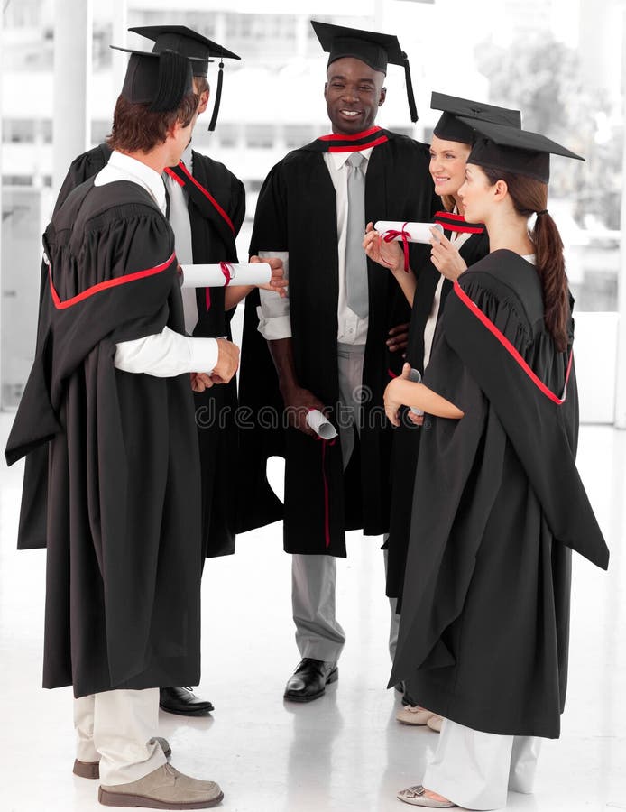 Group of People Celebrating Their Graduation Stock Image - Image of ...