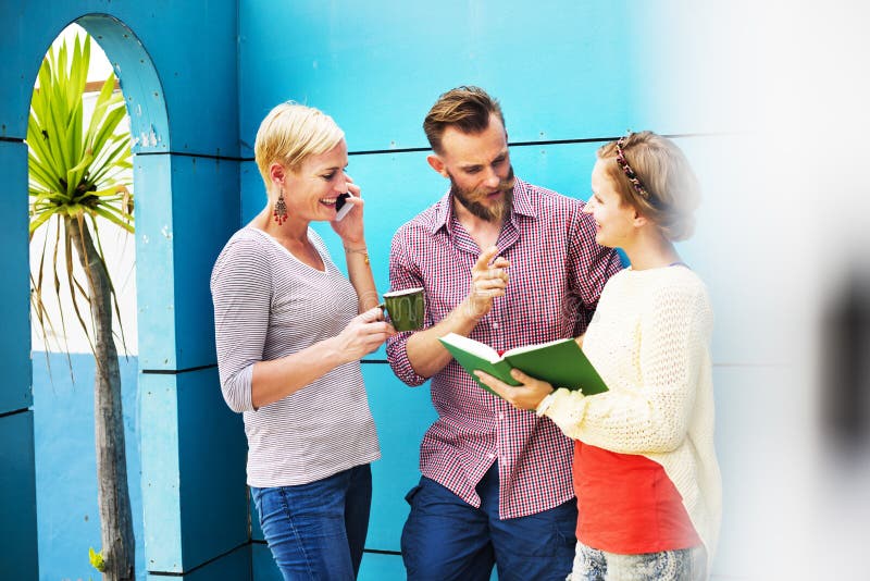 Group People Chatting Interaction Socializing Concept Stock Photo ...