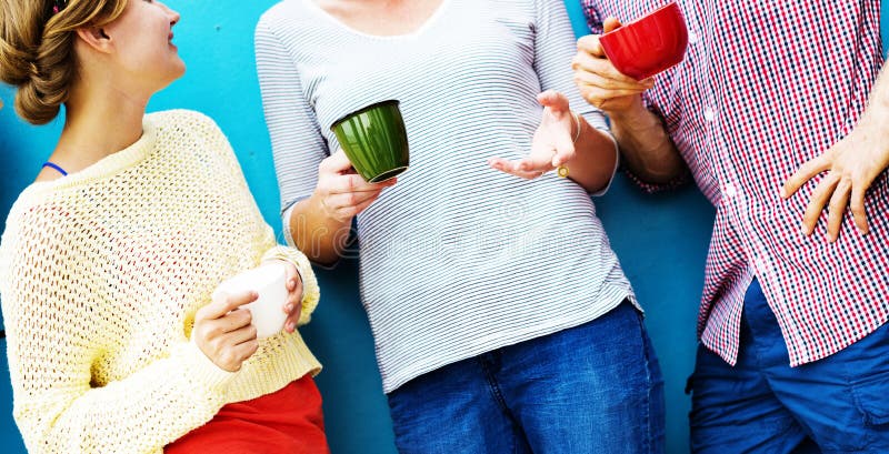 Group People Chatting Interaction Socializing Concept Stock Photo ...