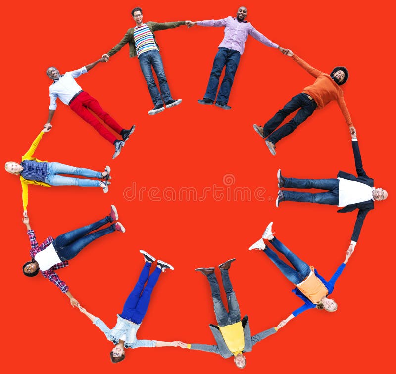 Group of People Circle Holding Hands Concept Stock Photo - Image of ...