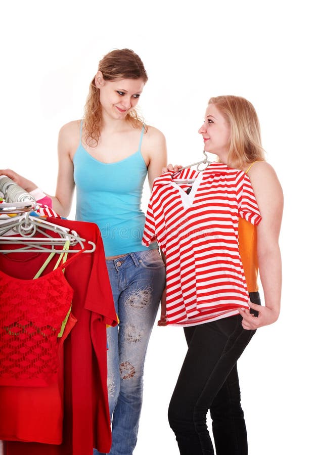 Group People in Clothing Shop. Stock Photo - Image of caucasian ...