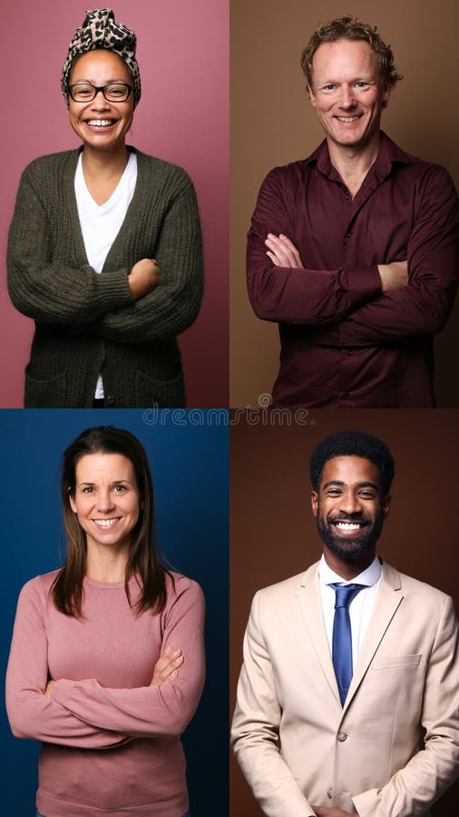 Group of People in a Collage Stock Image - Image of stirring, caucasian ...