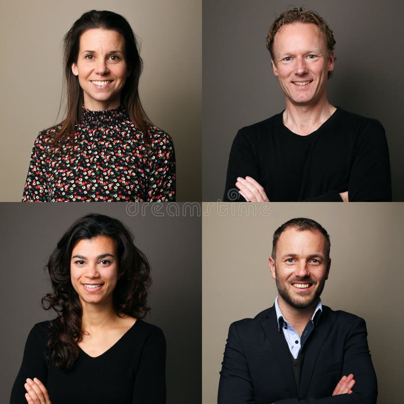 Group of People in a Collage Stock Photo - Image of female, astonished ...