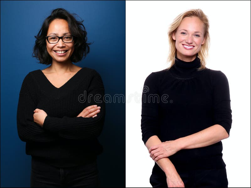 Group of People in a Collage Stock Photo - Image of thoughtful ...