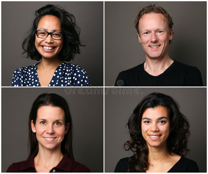 Group of People in a Collage Stock Photo - Image of stirring ...
