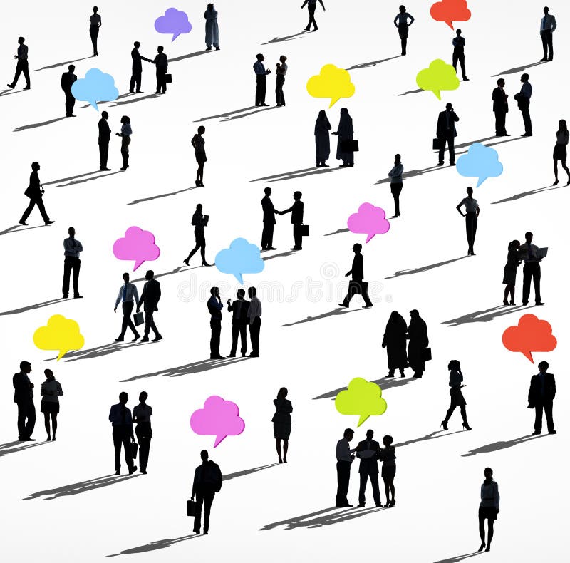 Group of People and Communication Concepts Stock Illustration ...