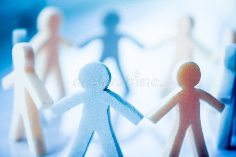 Paper people chain stock photo. Image of concept, idea - 45163200