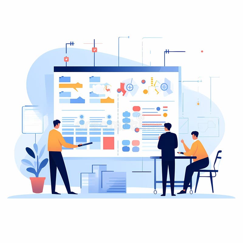 Group of People in a Conference Room, Having a Discussion. AI-generated ...