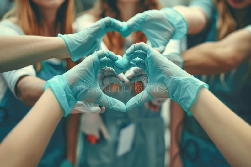 A Group of People Creating a Heart Shape Using Their Hands, Perfect for ...