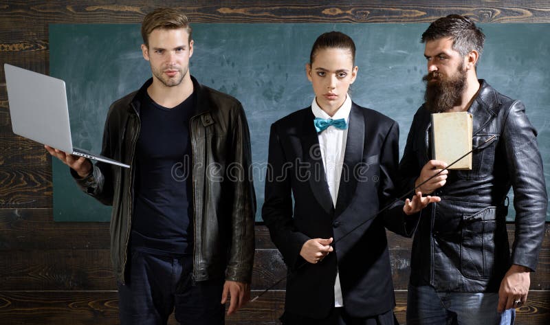 Group People of Different Age Students at Courses. Group of Different ...