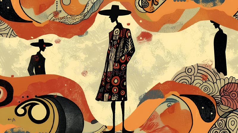 A Group of People in Different Colors and Sizes in an Image Stock ...