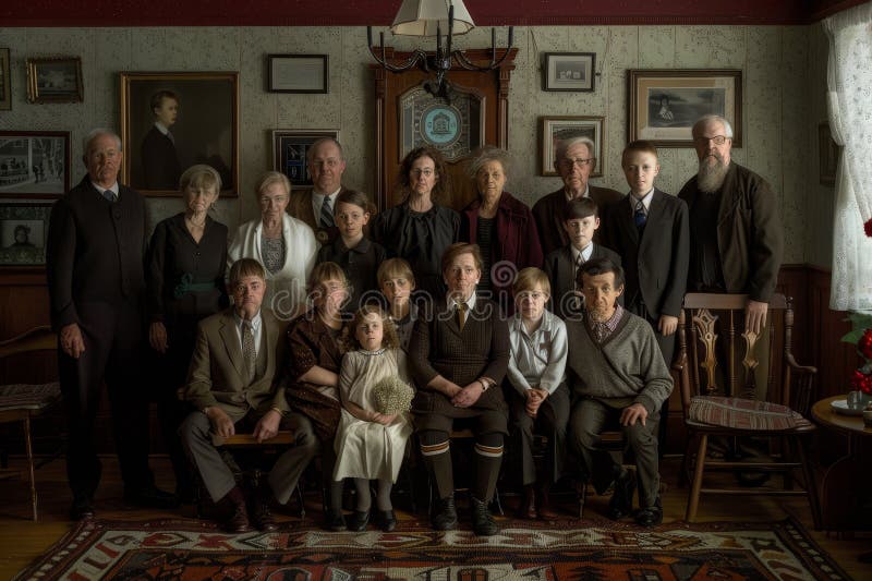 A Group of People from Different Generations is Smiling and Posing for ...