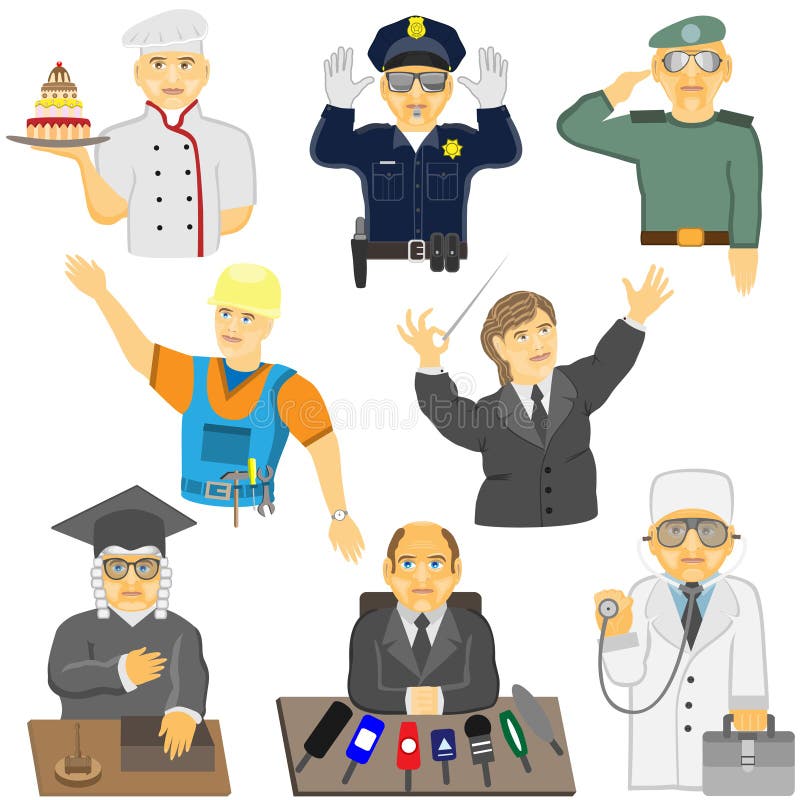 A Group of People of Different Professions in Different Situations ... A Group of People of Different Professions in Different Situations ...
