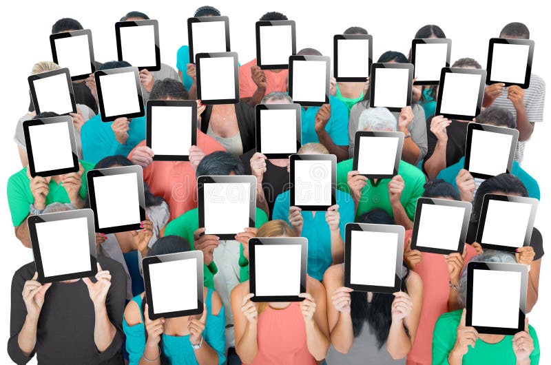 Group of People Digital Tablet Networking Technology Concept Stock ...