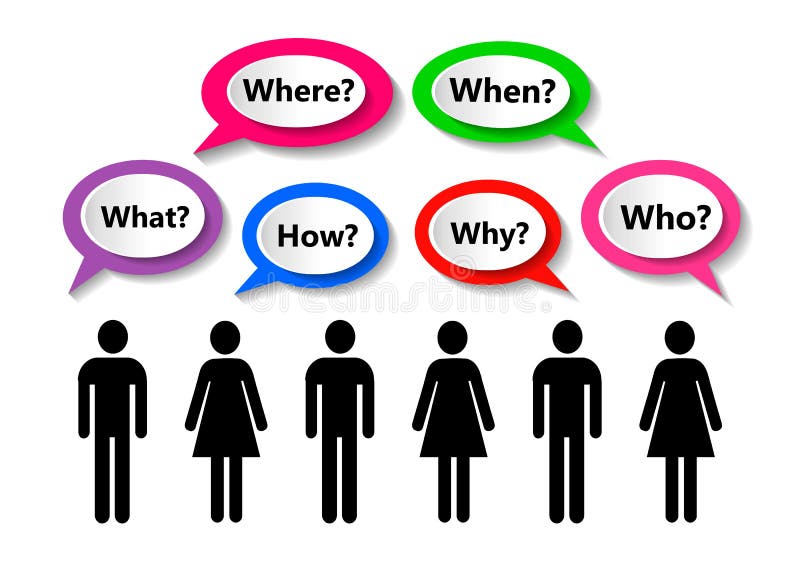 A Group of People Discuss. Icon Conference. Vector Illustration. Stock ...