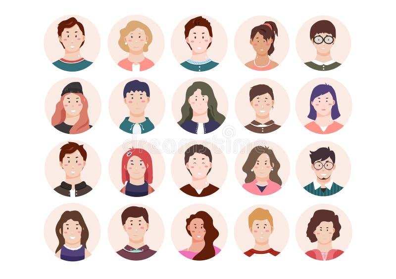 Group of People Diversity Avatar Vector, Characters Design Icon Flat ...
