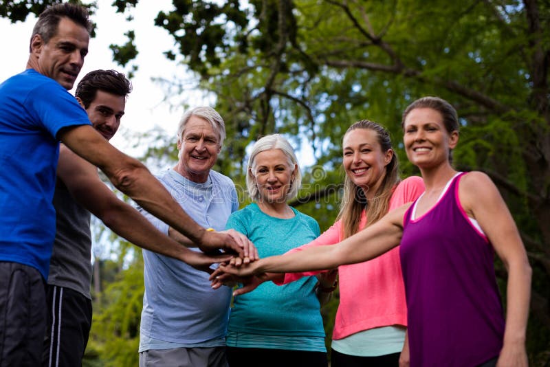 Group of People Doing a Hand Stack Stock Photo - Image of achievement ...
