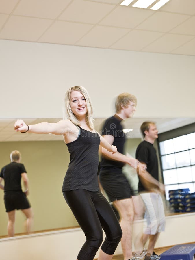 Group of People Doing Step Up Stock Image - Image of flys, medicine ...