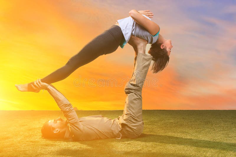 The Group of People Doing Yoga Exercises Stock Photo - Image of body ...