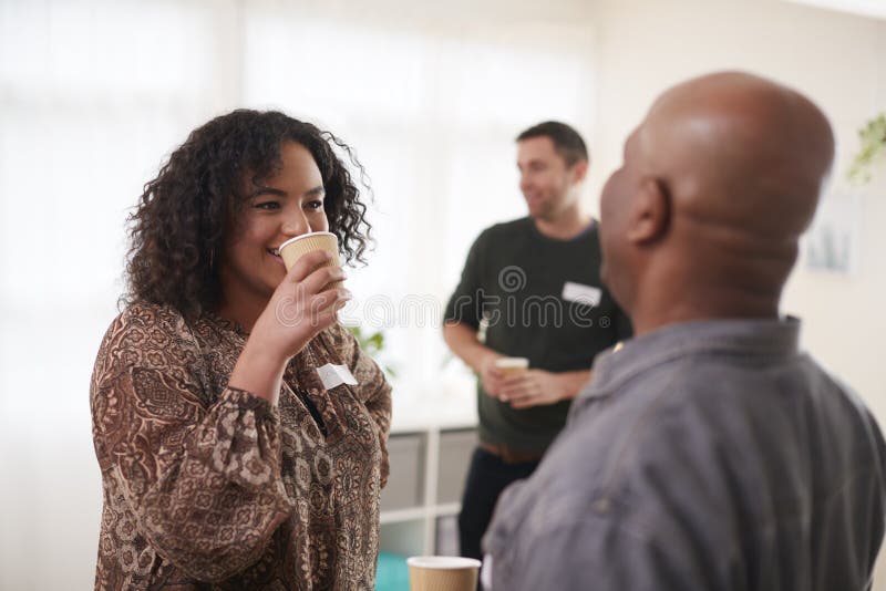 People Drinking Coffee Community Center Stock Photos - Free & Royalty ...