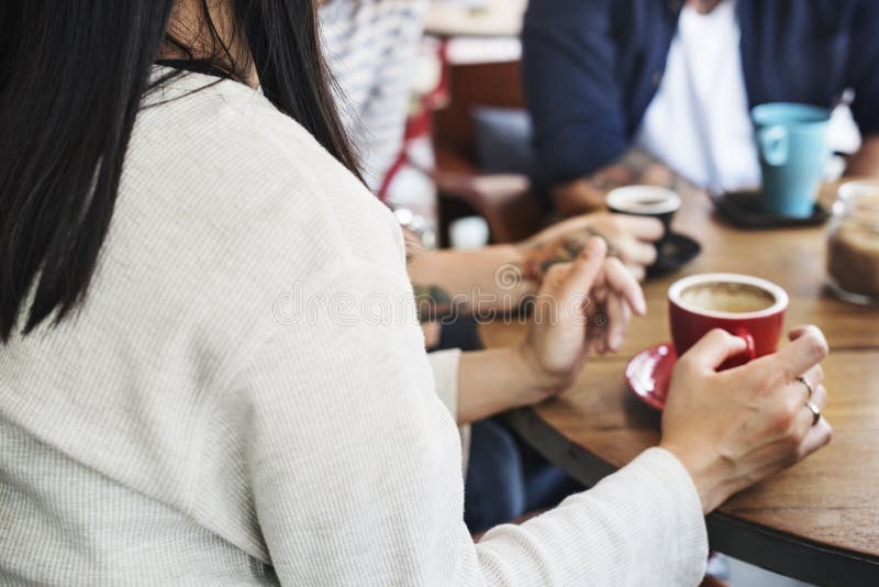 Group of People Drinking Coffee Concept Stock Image - Image of ...
