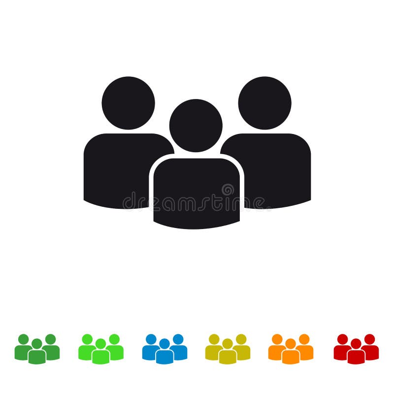 Flat Round Business People Group Icon Stock Illustrations – 3,146 Flat ...
