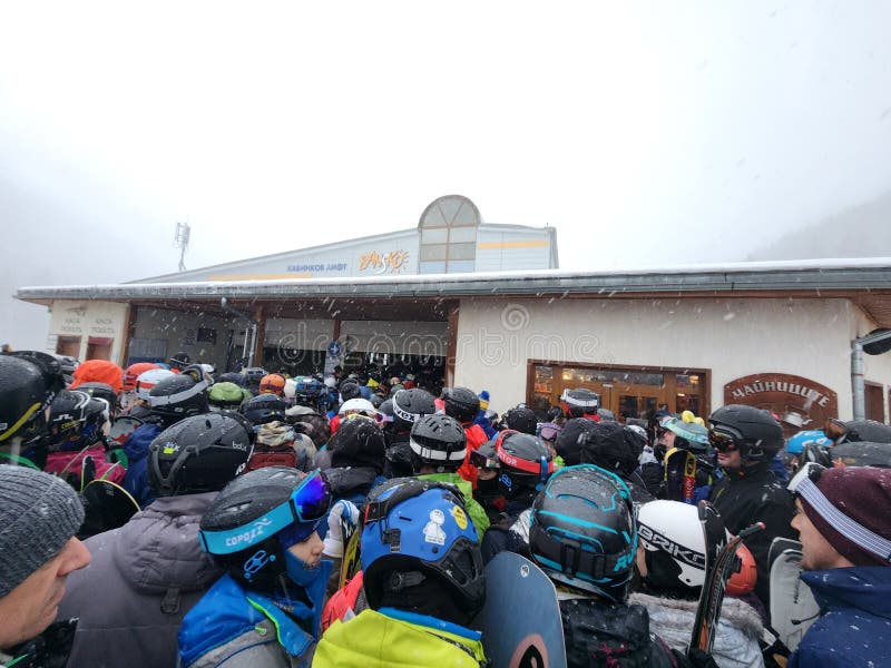 A Group of People are Gathered in Front of a Building Editorial Photo ...