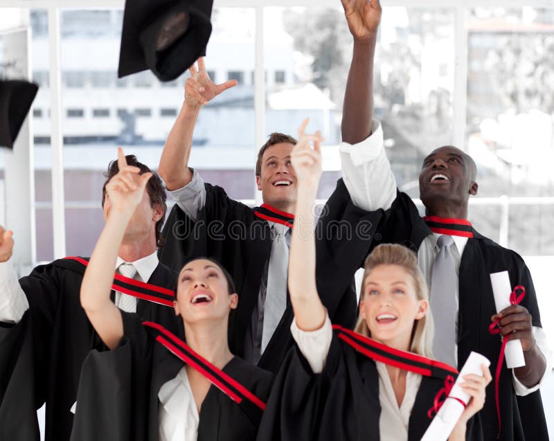 Group of People Graduating from College Stock Image - Image of fair ...