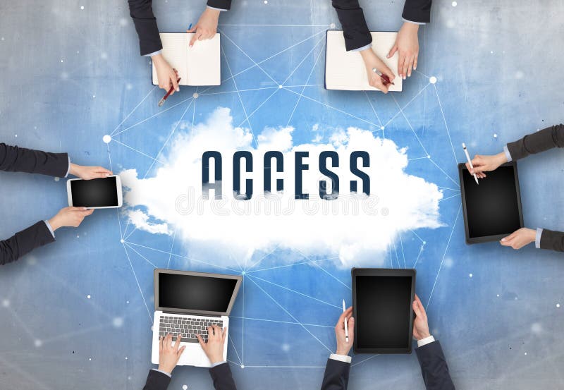 Group of People Having a Meeting Stock Illustration - Illustration of ...