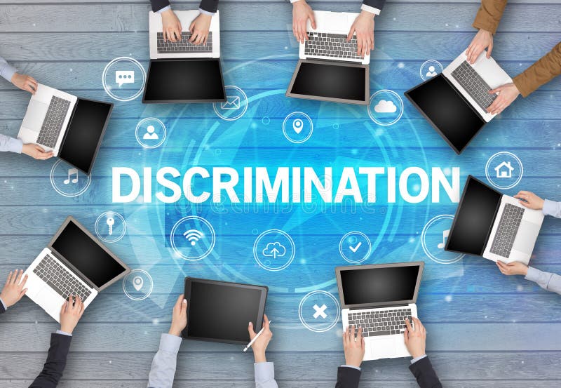 Group of People Having a Meeting Stock Image - Image of discrimination ...