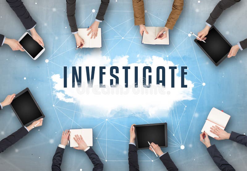 Group of People Having a Meeting Stock Photo - Image of network, data ...