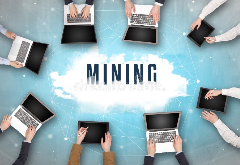 Group of People Having a Meeting Stock Image - Image of protection ...