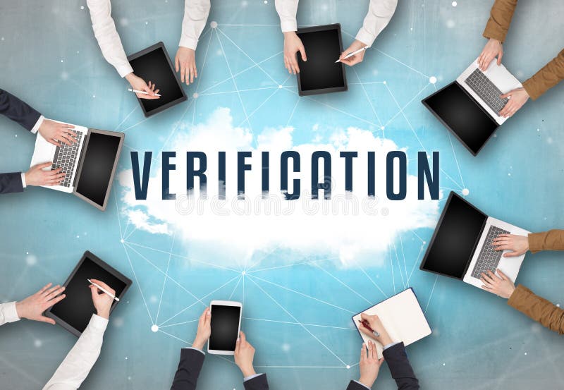 Group of People Having a Meeting Stock Image - Image of verification ...