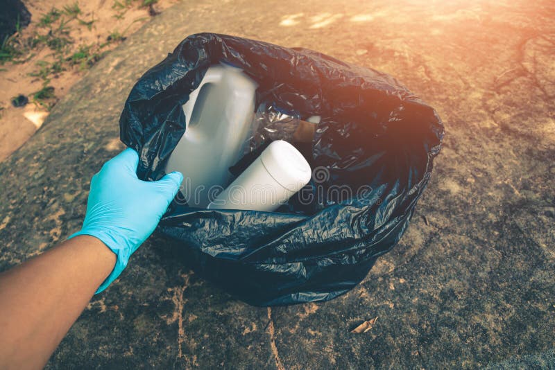 Group of People Help Garbage Collection for To Keep Clean Stock Photo ...