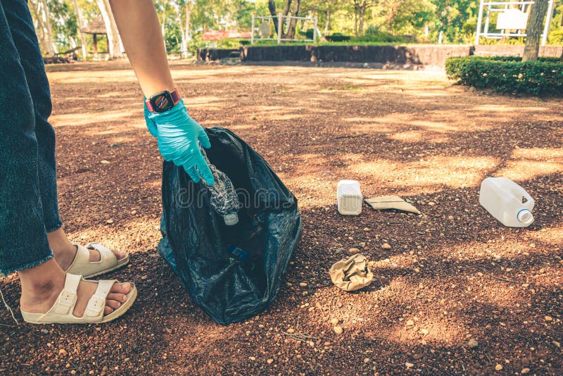 Group of People Help Garbage Collection for To Keep Clean Stock Image ...